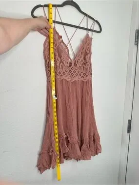 Free People | Dresses | Free People Fp One Adella Mini Slip Dress Large ...